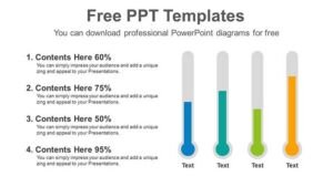 Four Thermometers | Free PowerPoint & Google Slides Templates