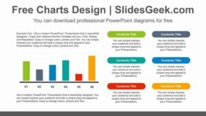 Colorful Bar Chart Design | Free PowerPoint PPTX Slides & Templates
