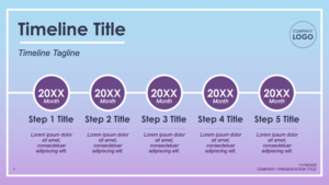 Gradient History Timeline | Free PowerPoint & Google Slides Templates