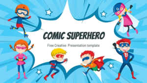 Comic Superhero Presentation | Free Animated PPT Template