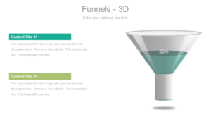 3D Funnel Design for Presentations in PowerPoint and Google Slides