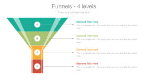 Five Process Funnel Infographics Presentation Template