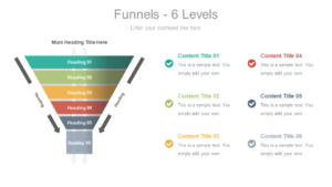 Five Process Funnel Infographics Presentation Template
