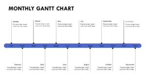Monthly Gantt Chart | Free PowerPoint & Google Slides Templates