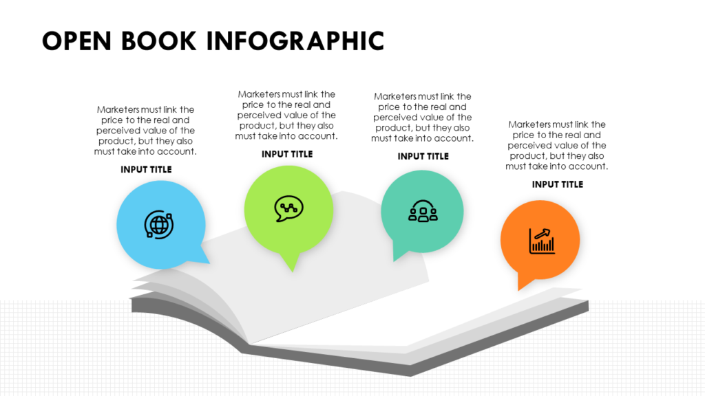 Free Open Book Infographics Design for Presentations