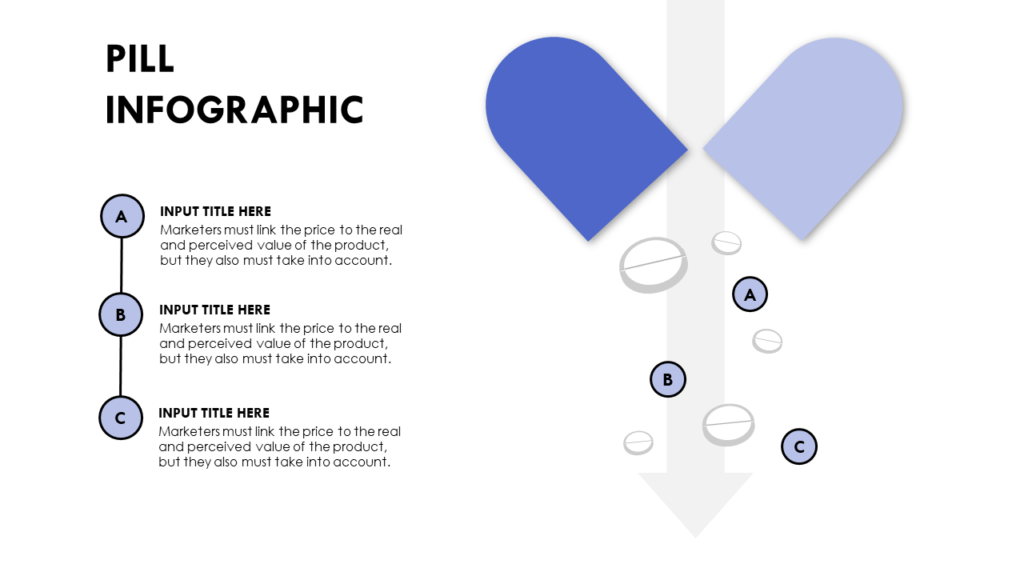 Pill Infographic Concept | Medical Agenda Presentation Slide