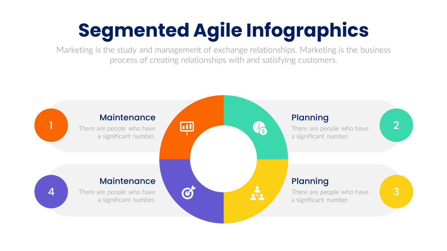 Segmented Agile Infographics Design for PPT