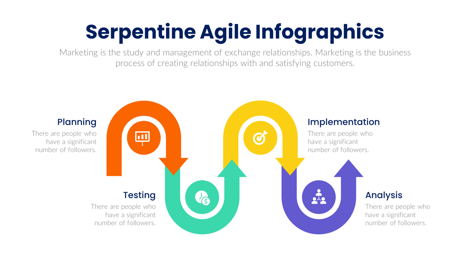 Serpentine Agile Infographics | Free PowerPoint Designs
